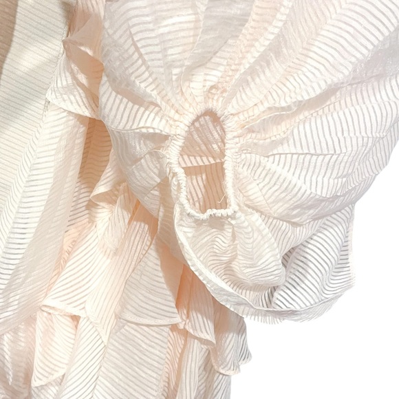 Miou Muse | Dresses | Miou Muse Romantic Escape Belted Puff Sleeve ...